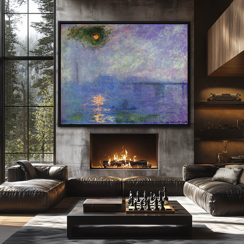 Charing Cross Bridge Fog on the Themes – Great Canvas Arts