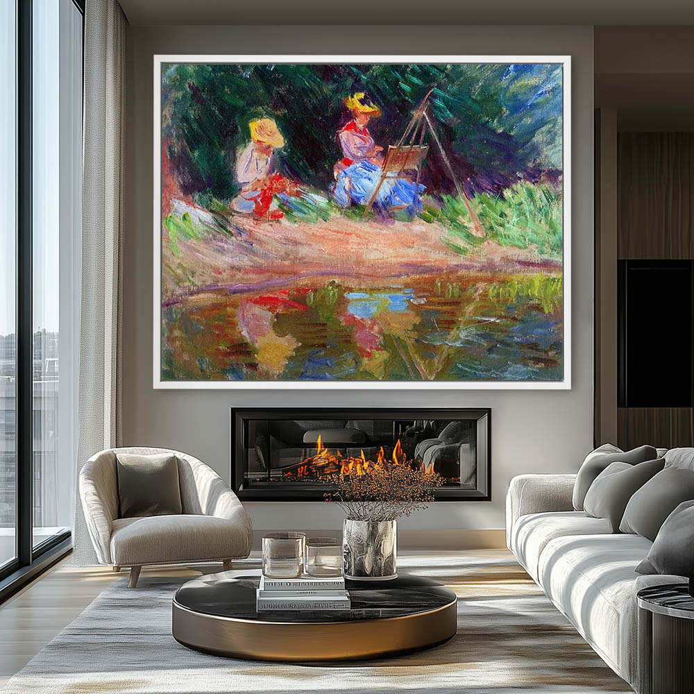 Blanche Monet painting with her sister Suzanne – Great Canvas Arts