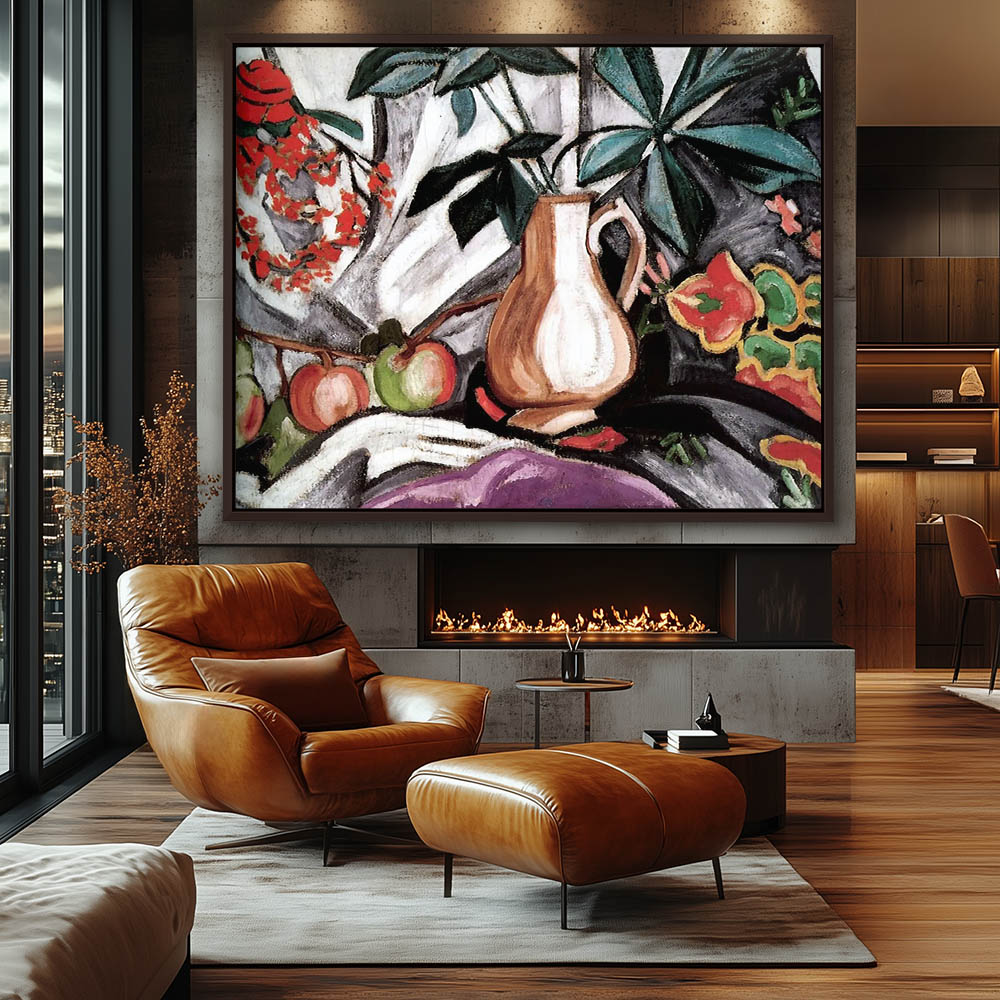 Still Life with Pitcher and Apples – Great Canvas Arts