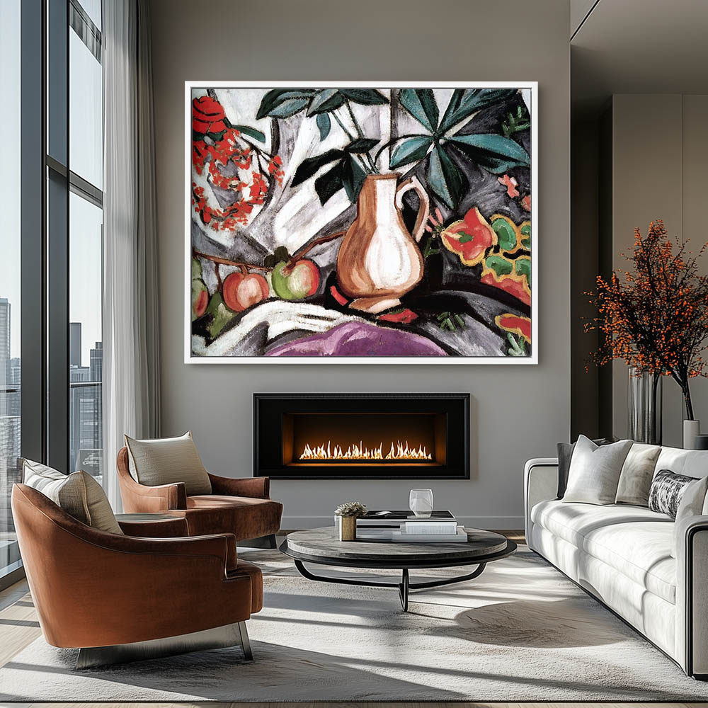 Still Life with Pitcher and Apples – Great Canvas Arts