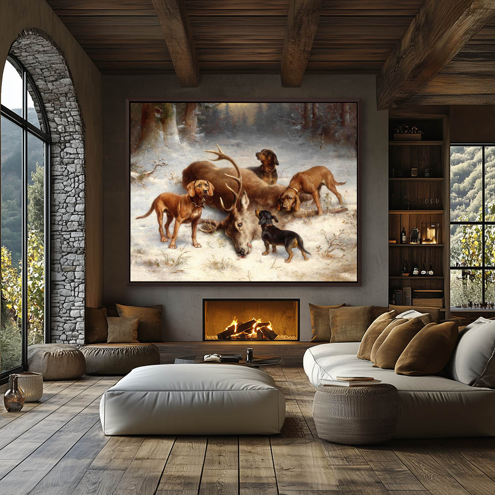 With Slain Deer – Great Canvas Arts