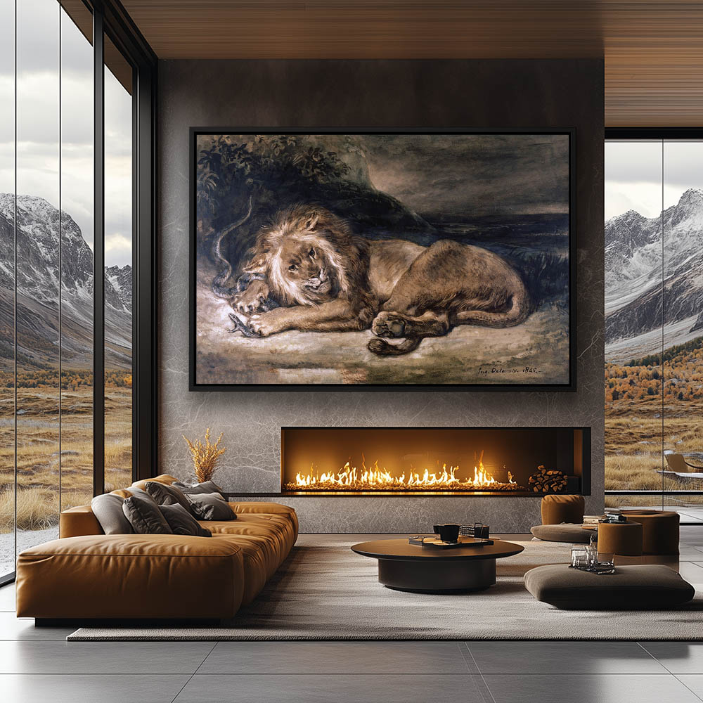 Lion and Snake – Great Canvas Arts