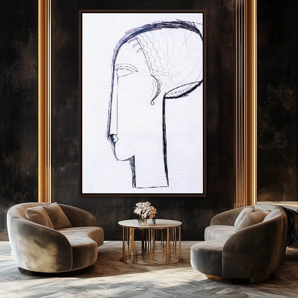 Standing Three Quarters to the Left Hand at Hip – Great Canvas Arts