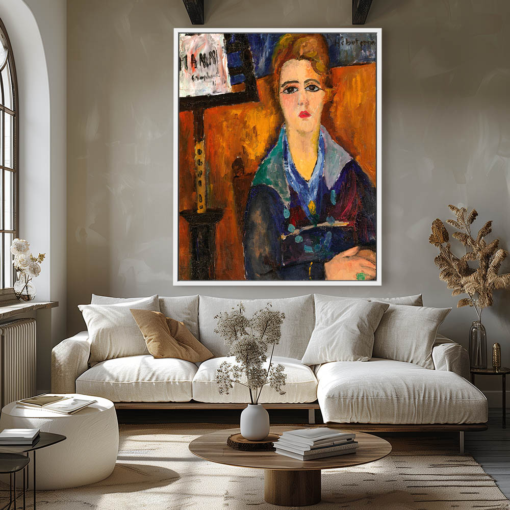 The woman with the necklace Modigliani’s model – Great Canvas Arts
