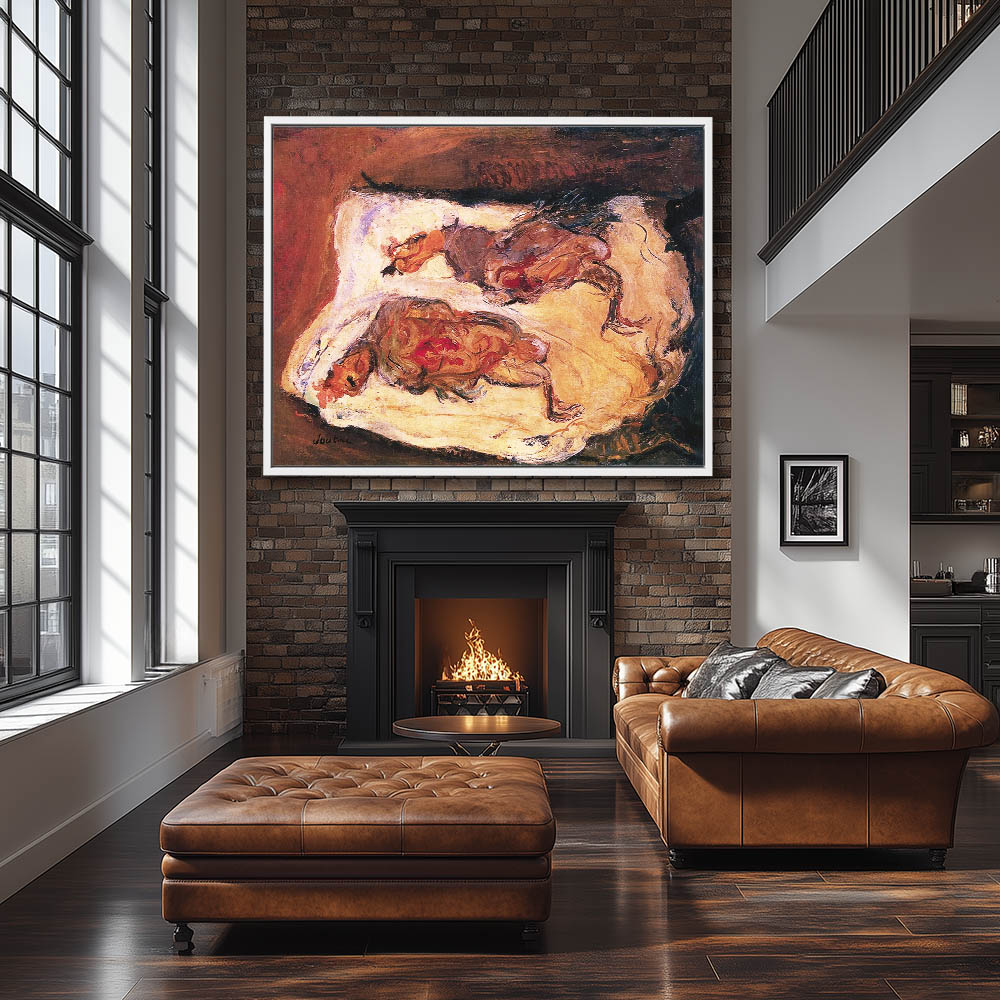 Chickens with White Cloth – Great Canvas Arts