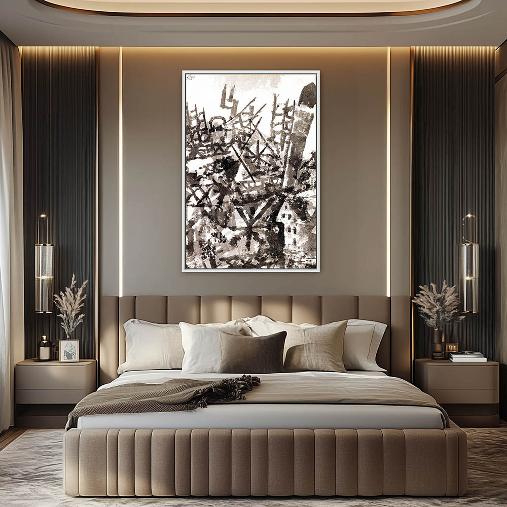 The war is raging over a village – Great Canvas Arts