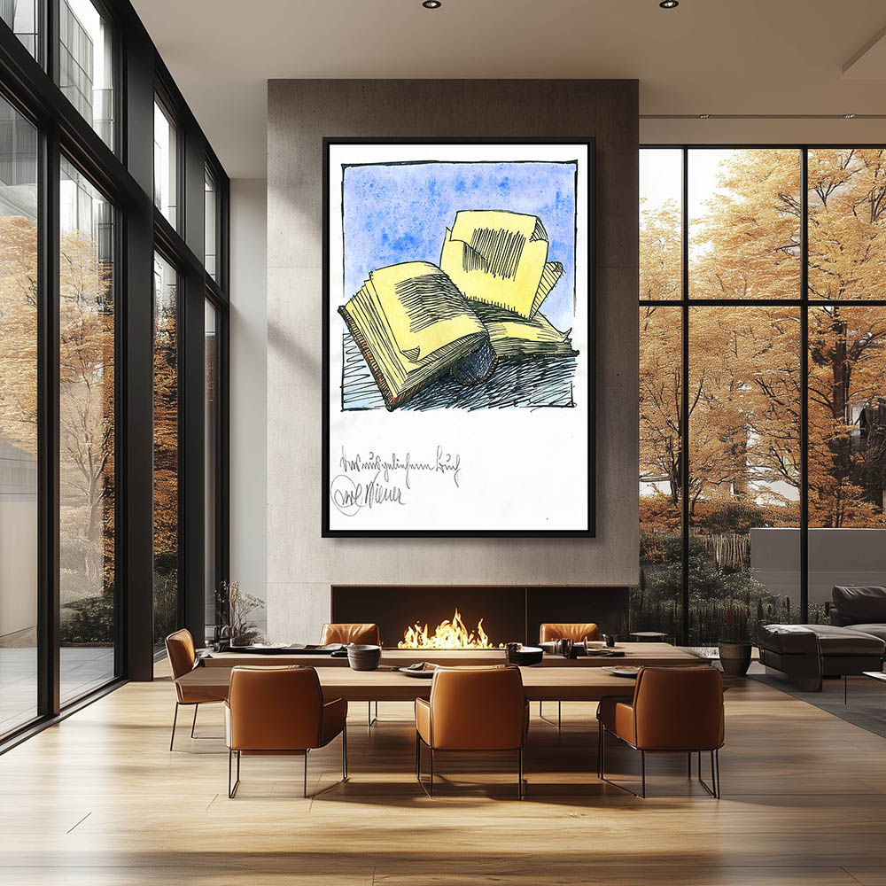 The never read book – Great Canvas Arts