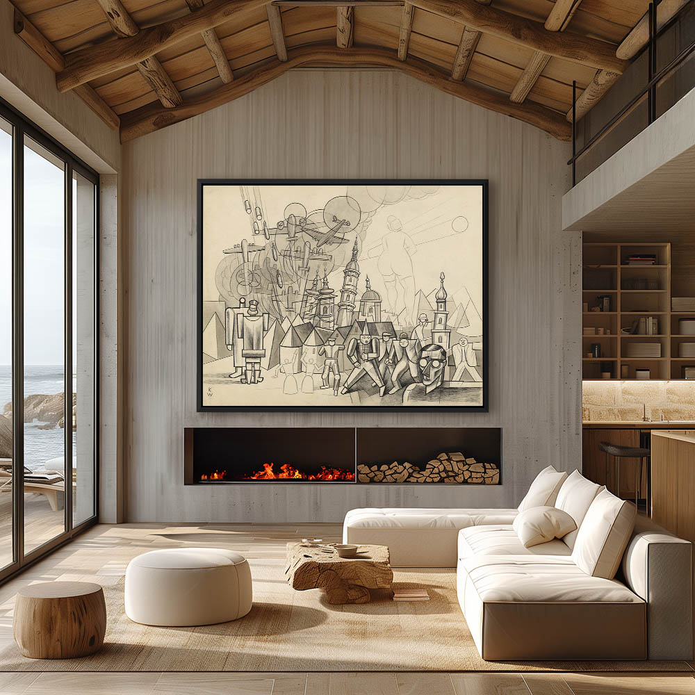 War grotesque with self-portrait – Great Canvas Arts