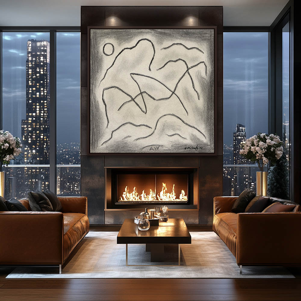 Rhythmic Lines; Dance Abstraction – Great Canvas Arts