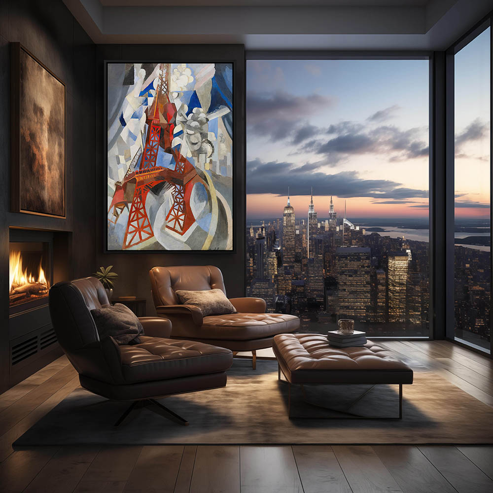 Red Eiffel Tower – Great Canvas Arts