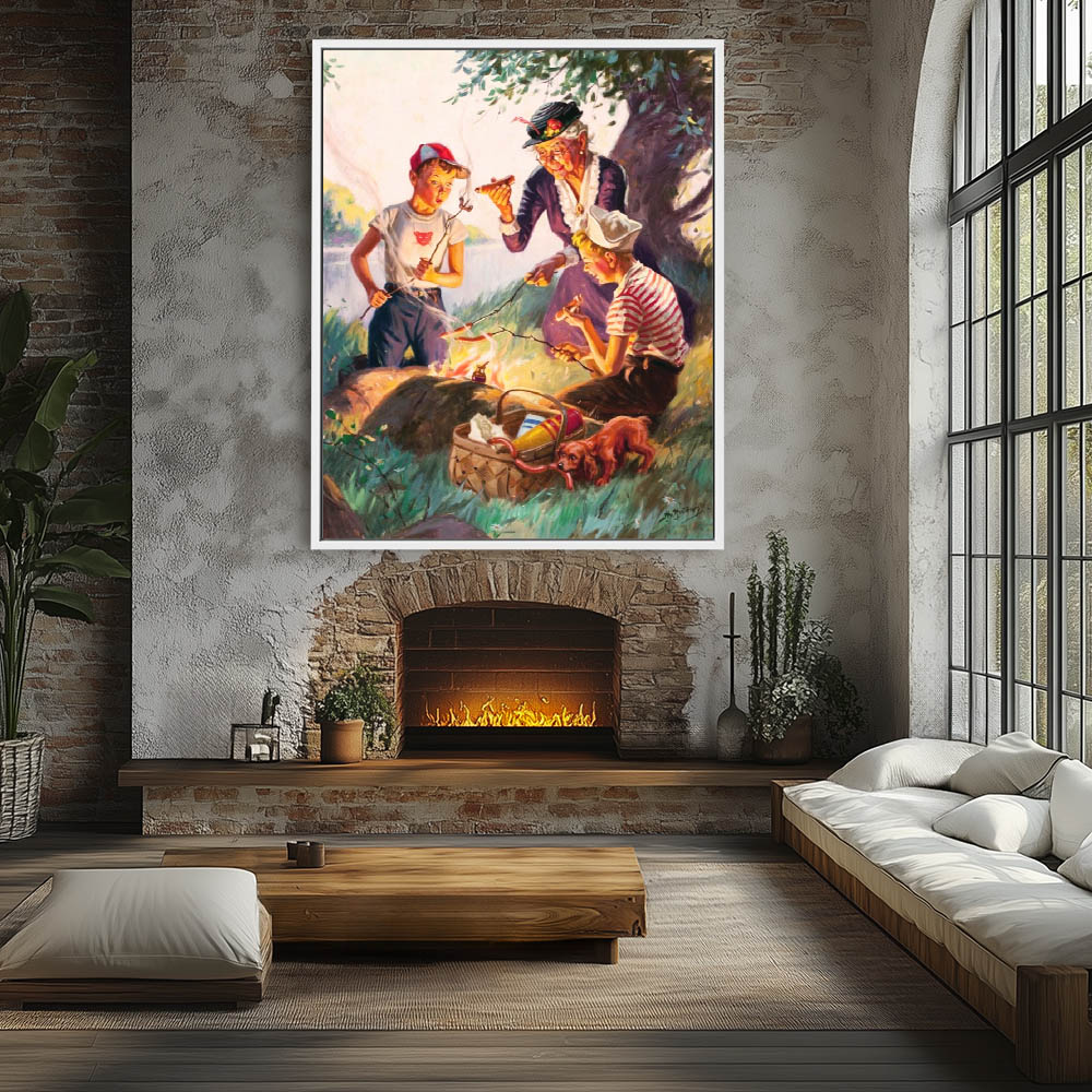Grandma at the Weenie Roast – Great Canvas Arts