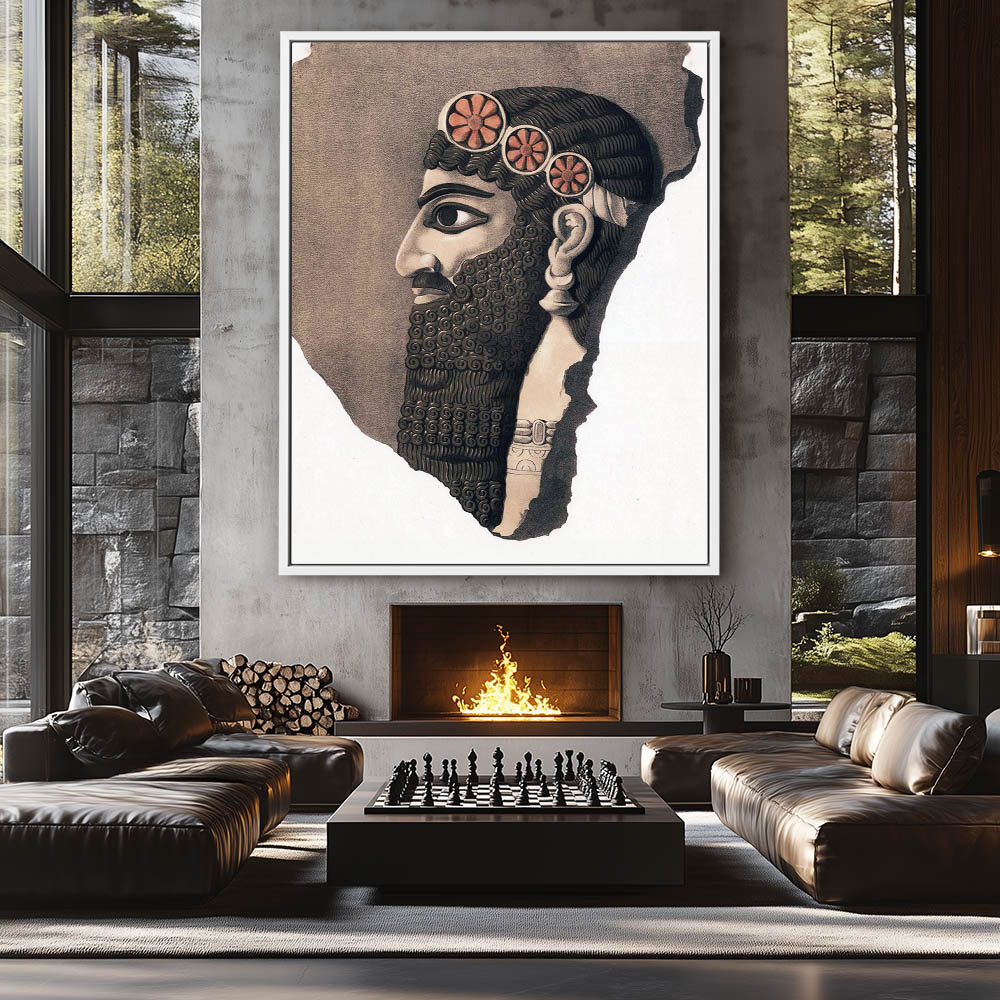 The head of an Assyrian priest – Great Canvas Arts