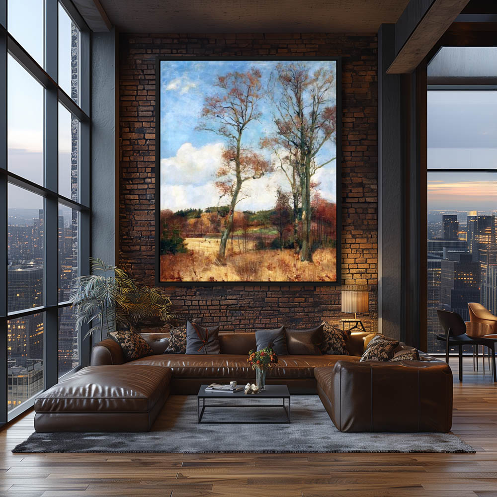 Barren Forest and Field Landscape – Great Canvas Arts