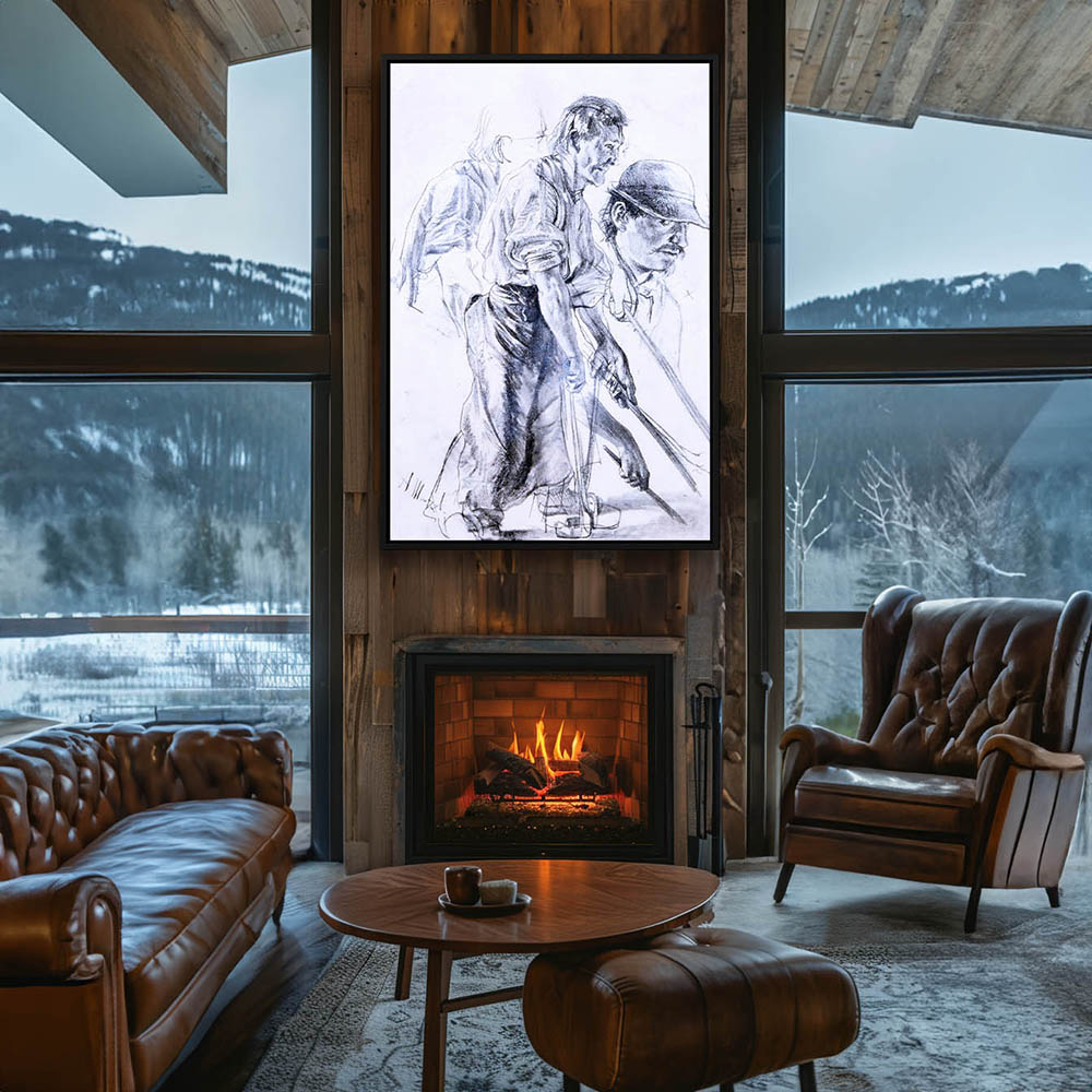 Figures at work – Great Canvas Arts