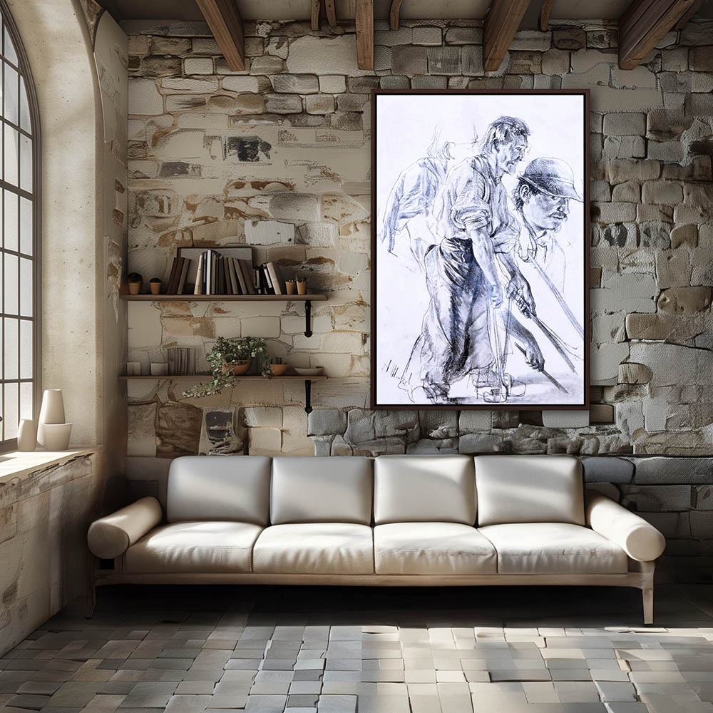 Figures at work – Great Canvas Arts