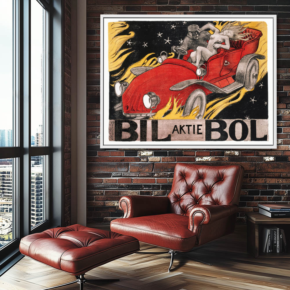 Bil Bol Poster for an Automobile Retailer – Great Canvas Arts