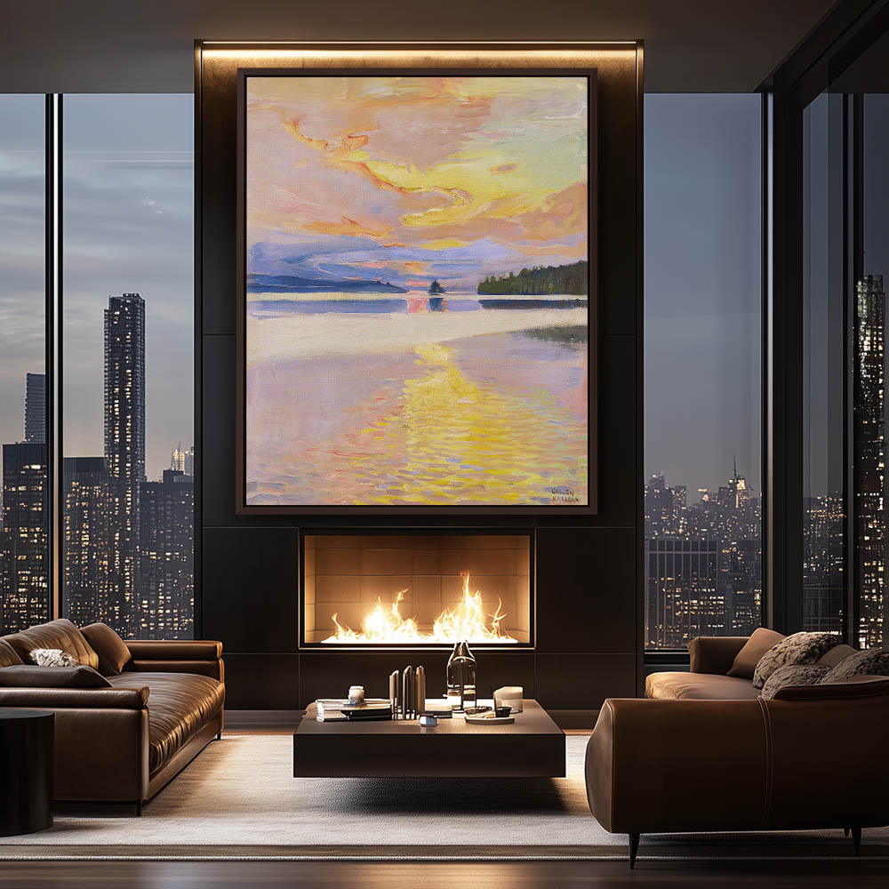 Sunset Over Lake Ruovesi – Great Canvas Arts