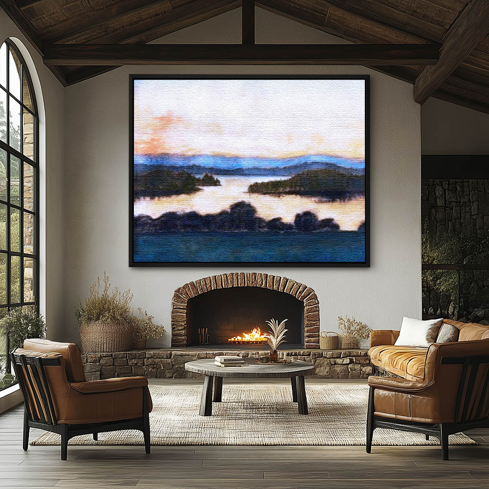 Symbolist Landscape with a Lake – Great Canvas Arts