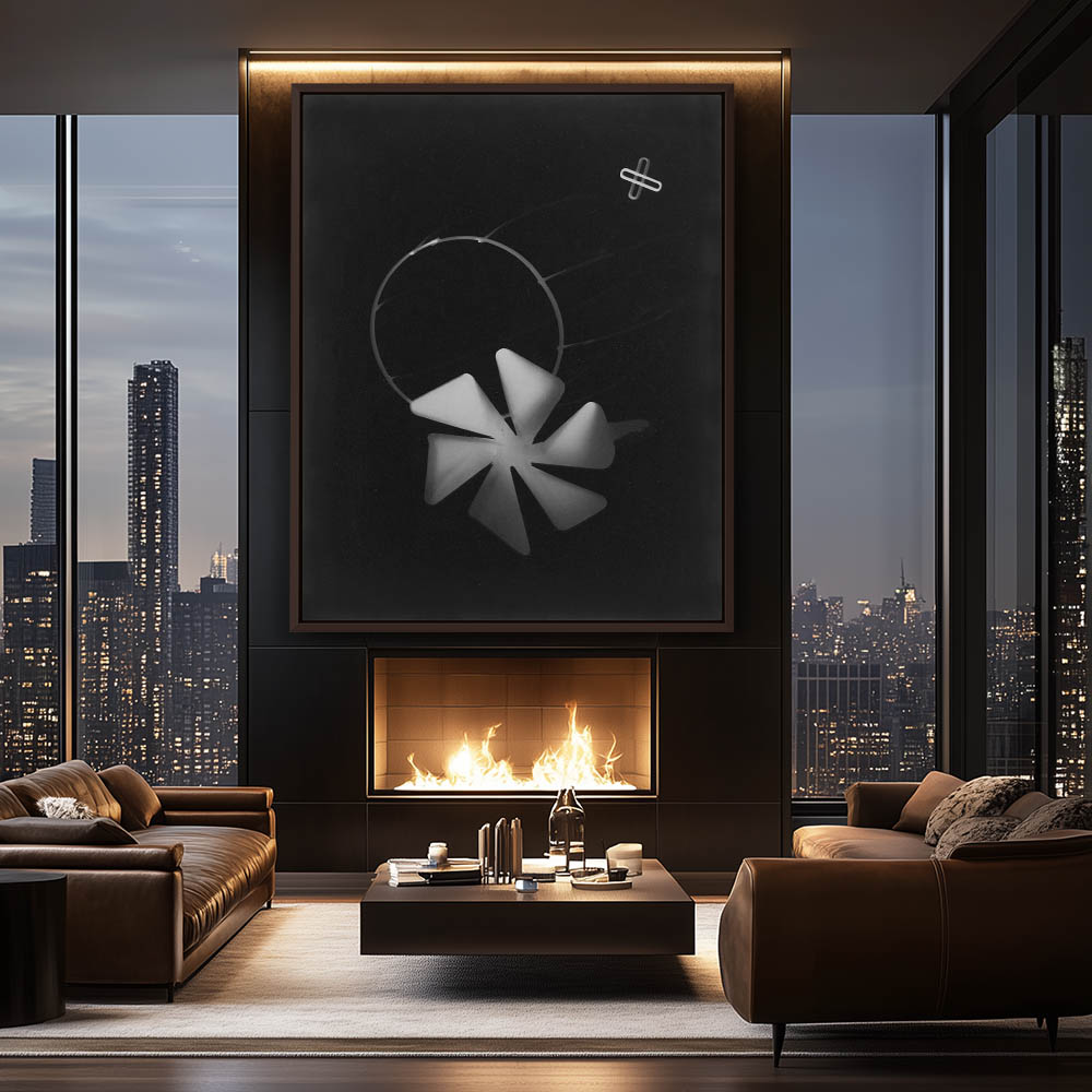 Photogram with Pinwheel and other shapes – Great Canvas Arts