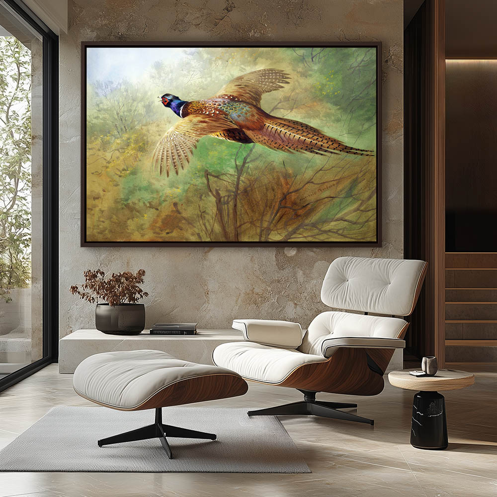 Pheasant in Flight – Great Canvas Arts