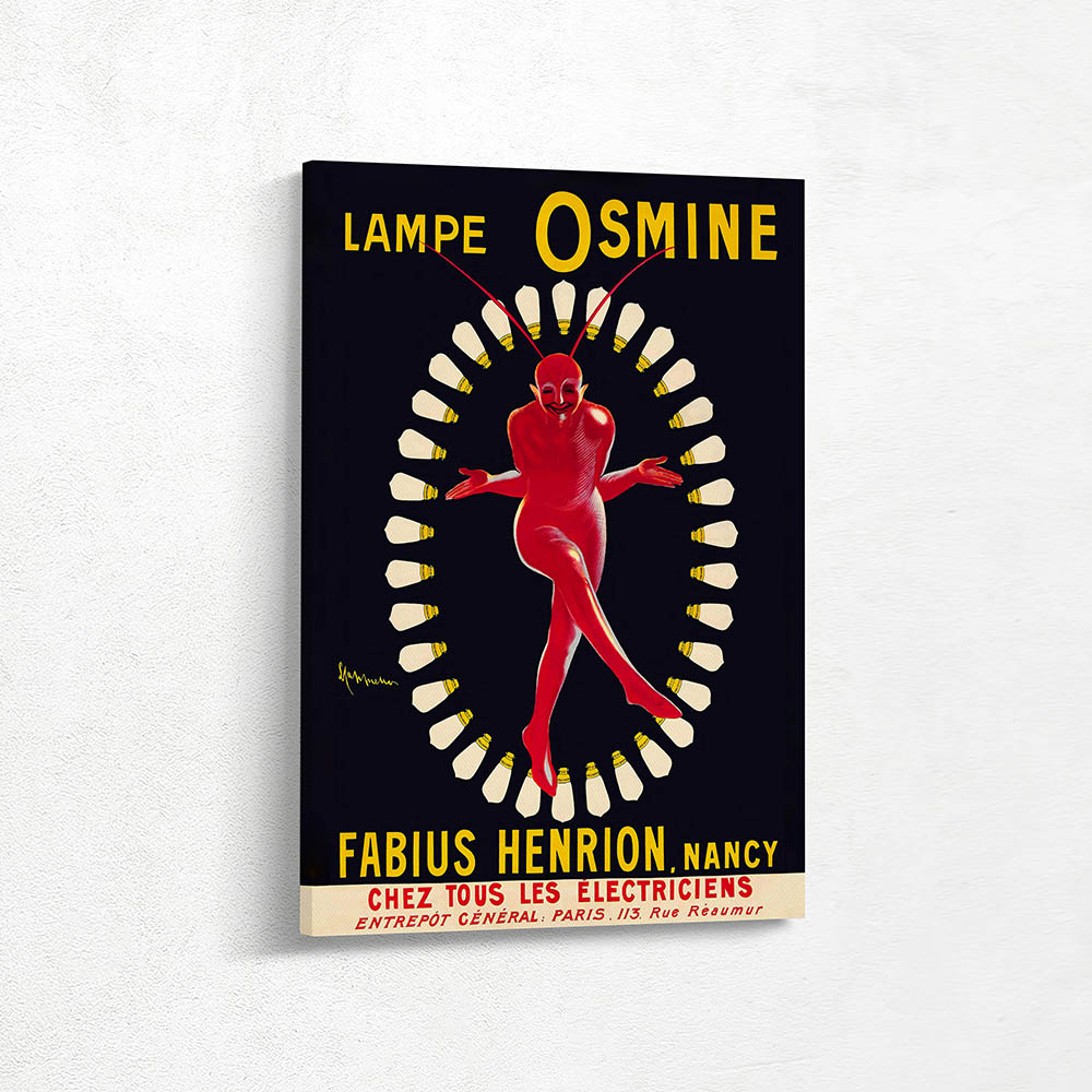 Bulb Advertising Poster – Great Canvas Arts