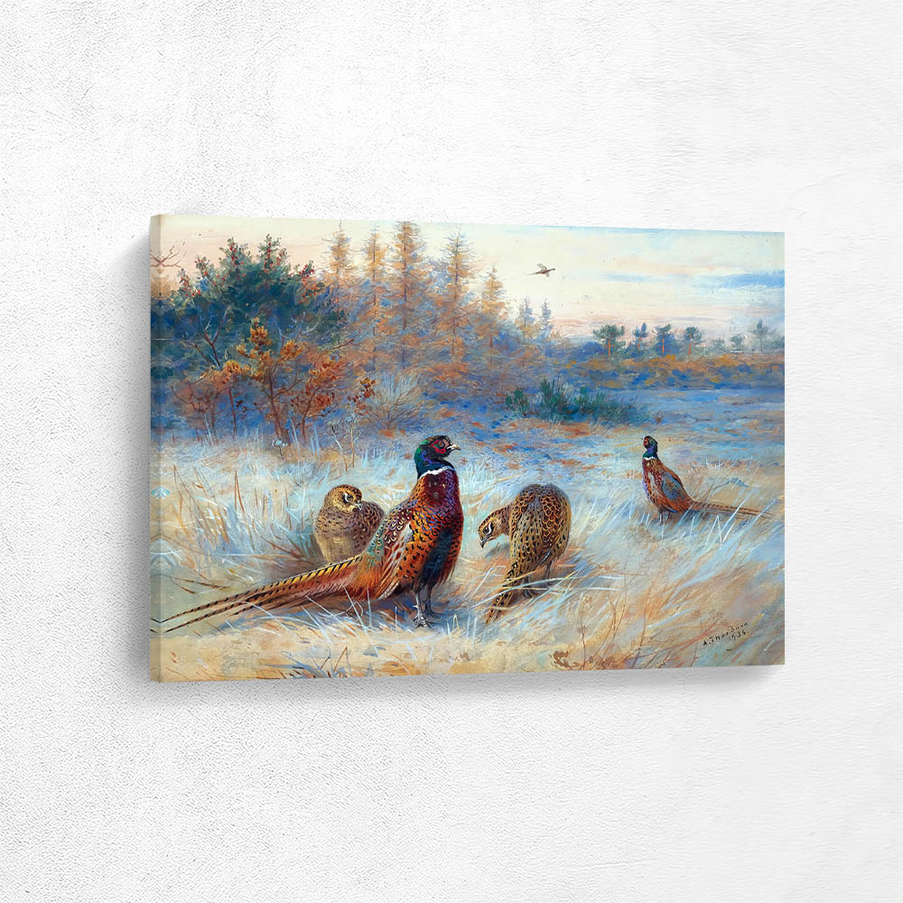 Autumn Dawn Pheasants – Great Canvas Arts