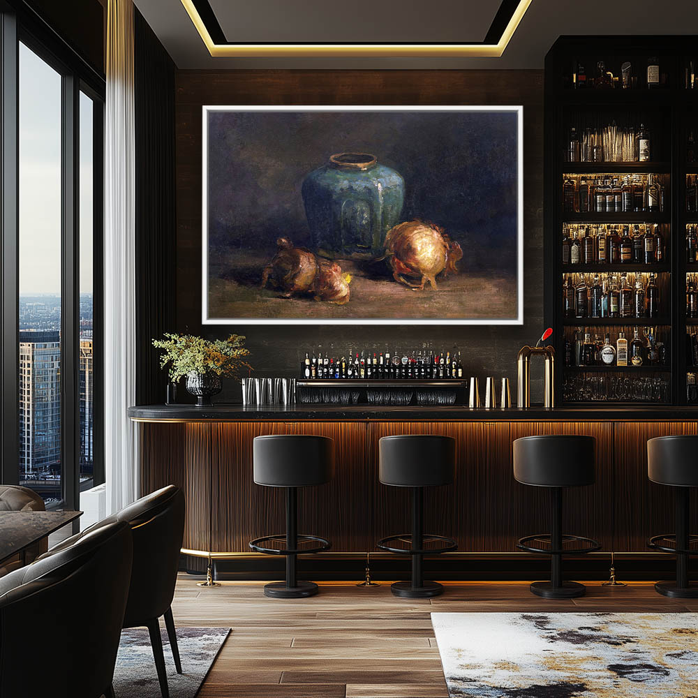 Still Life with Ginger Jars and Onions – Great Canvas Arts