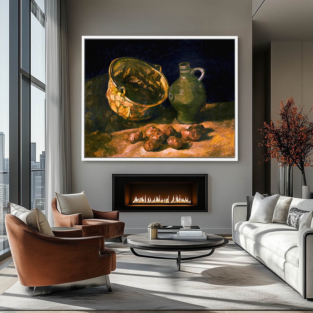 Still Life with Brass Cauldron and Jug – Great Canvas Arts