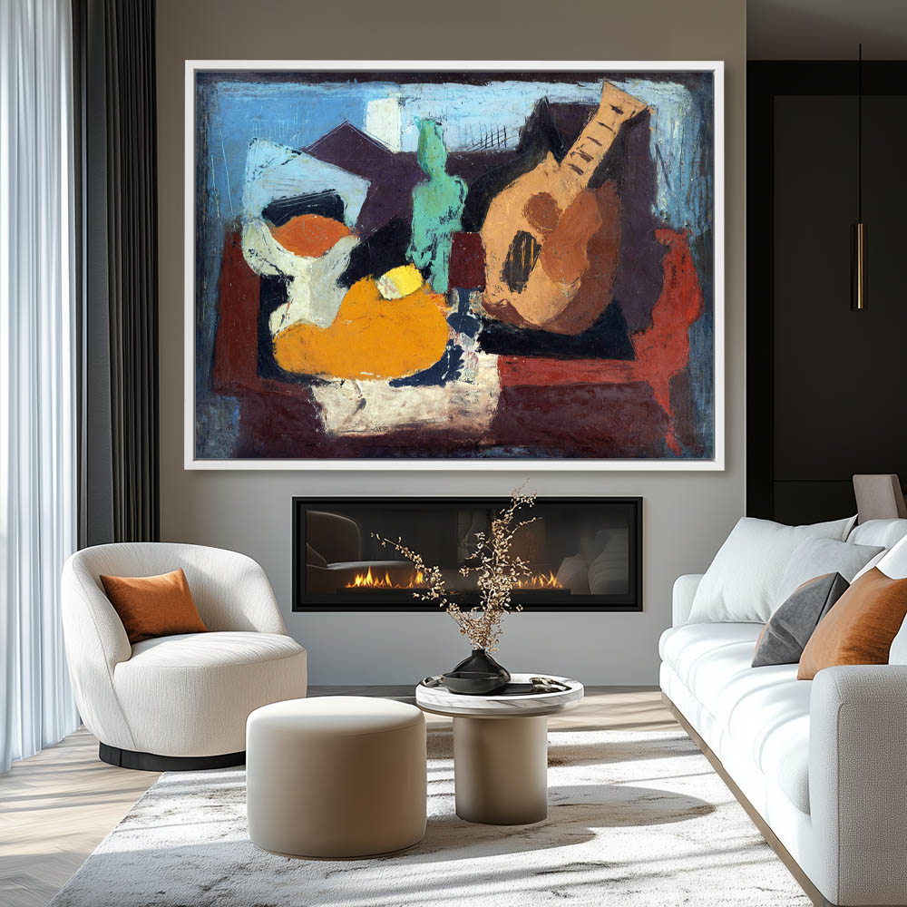 Abstract Still Life with Guitar – Great Canvas Arts