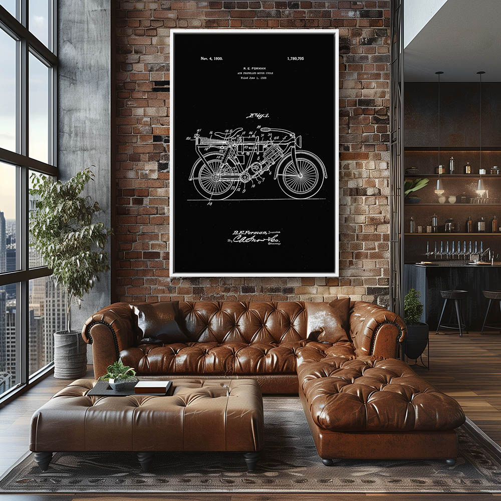 Air Propelled Motorcycle – Great Canvas Arts