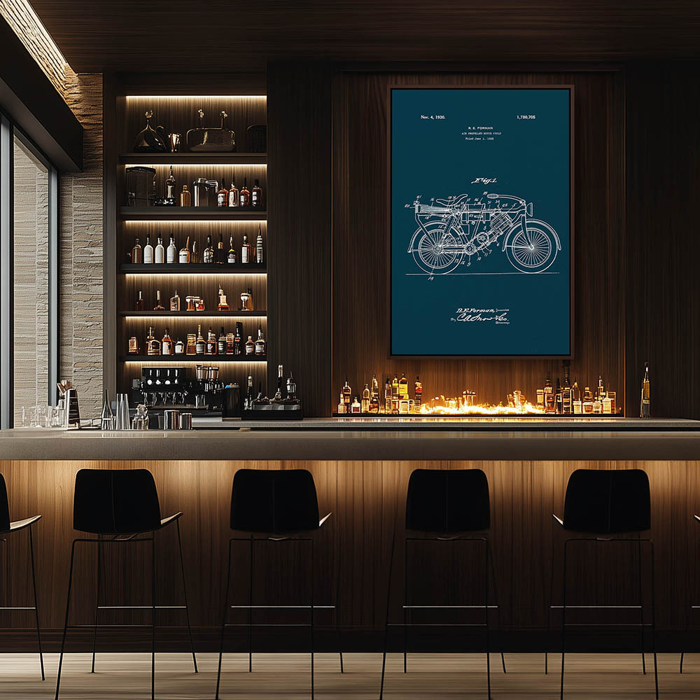 Air Propelled Motorcycle – Great Canvas Arts