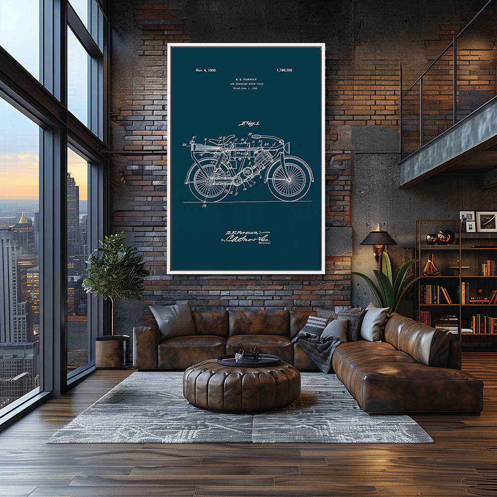 Air Propelled Motorcycle – Great Canvas Arts
