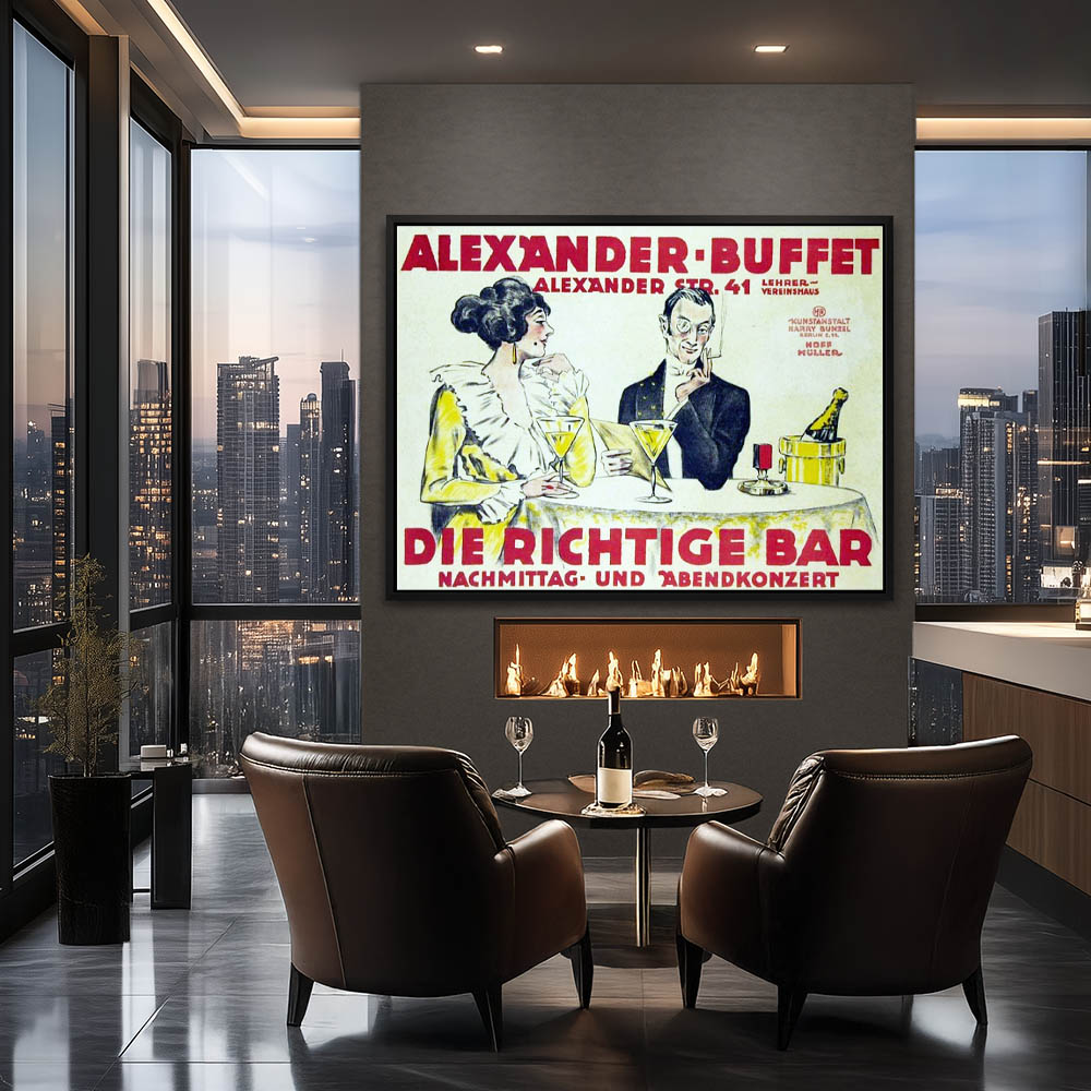 Bar Advertising Poster – Great Canvas Arts