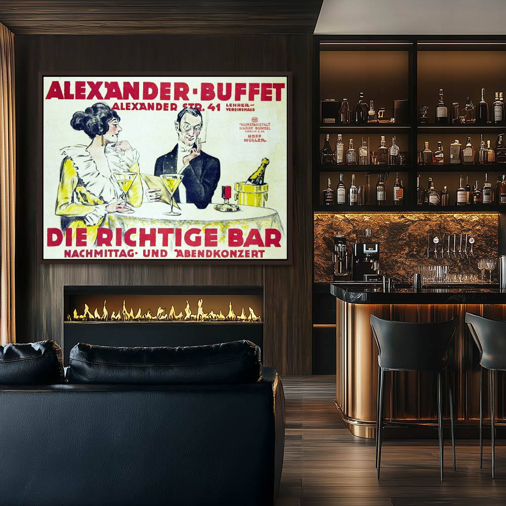 Bar Advertising Poster – Great Canvas Arts