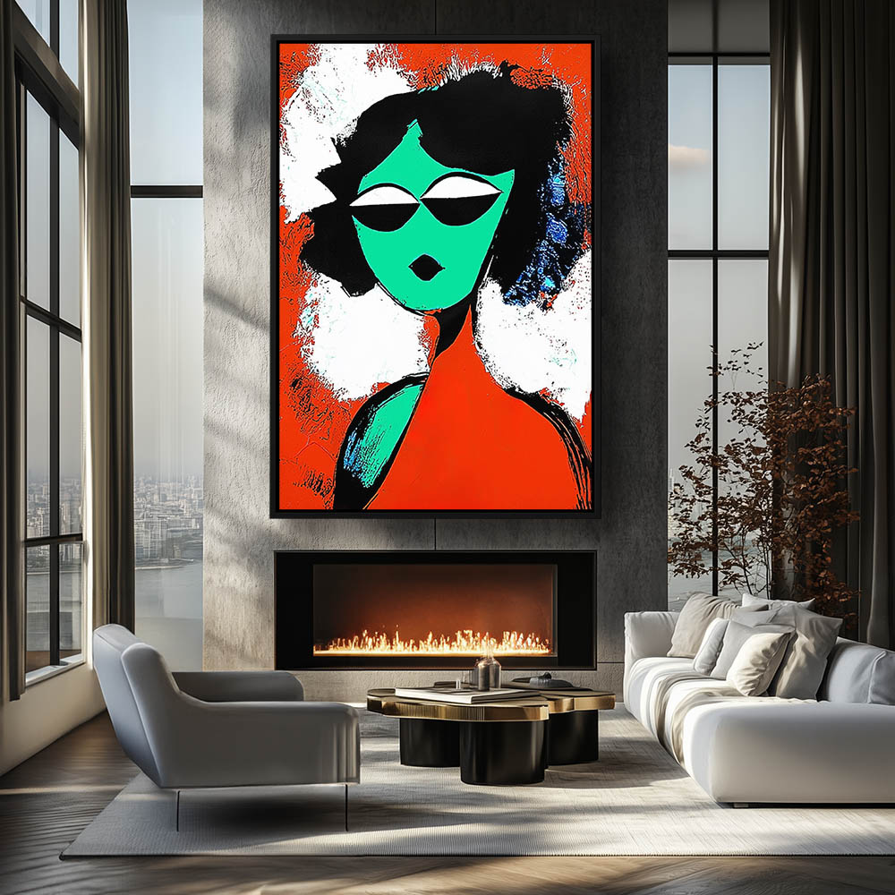 Ruby Reflections The Green Enigma – Great Canvas Arts