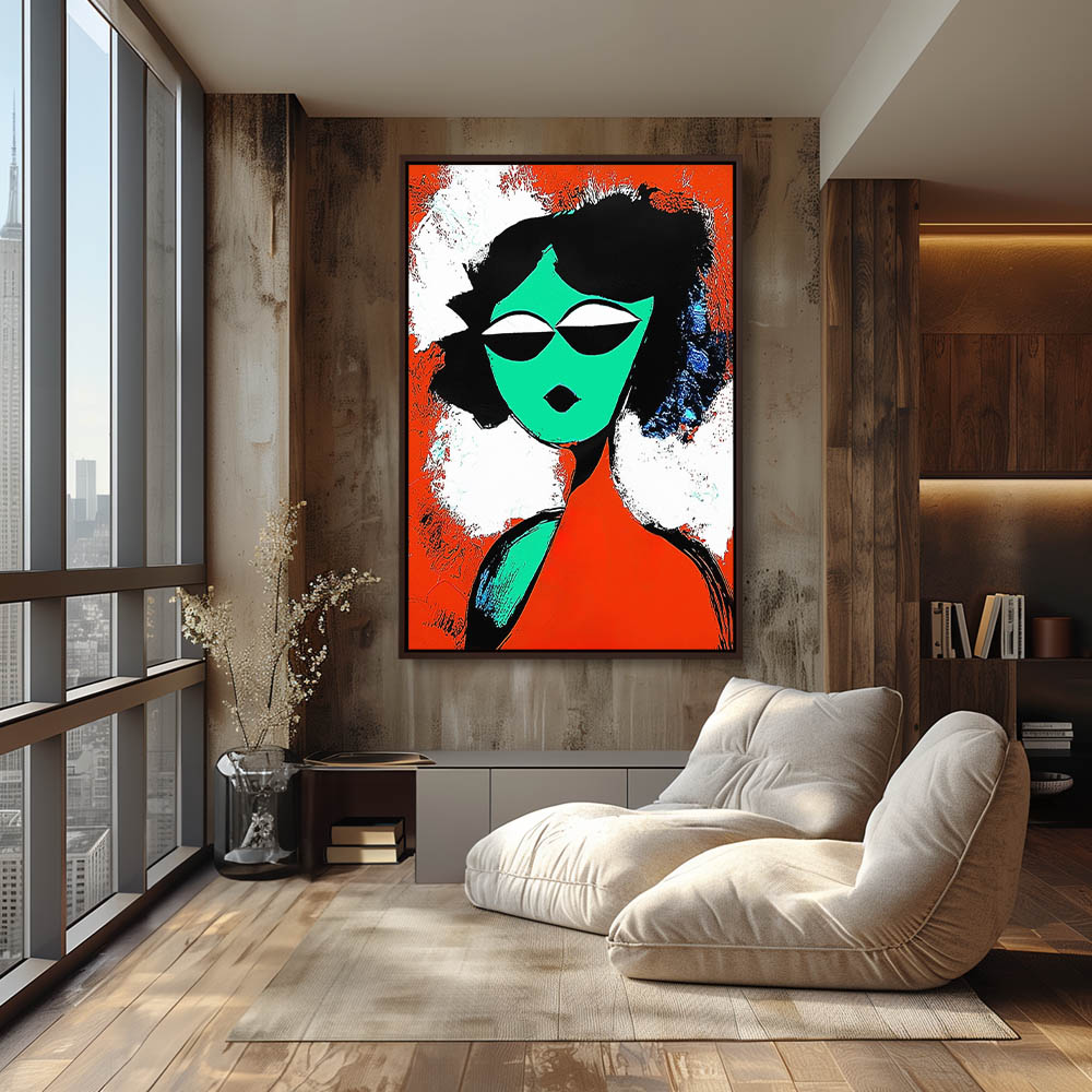 Ruby Reflections The Green Enigma – Great Canvas Arts