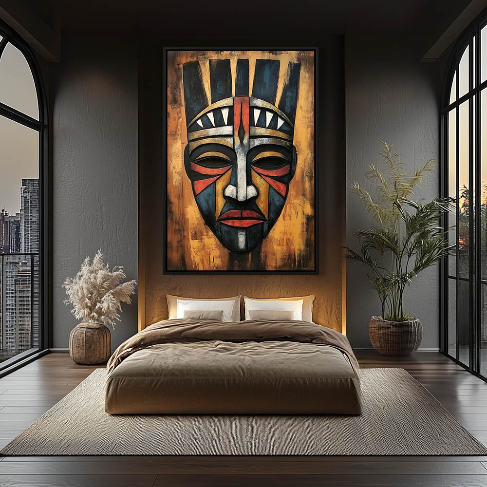 Mystique of the Tribal Face Mask – Great Canvas Arts