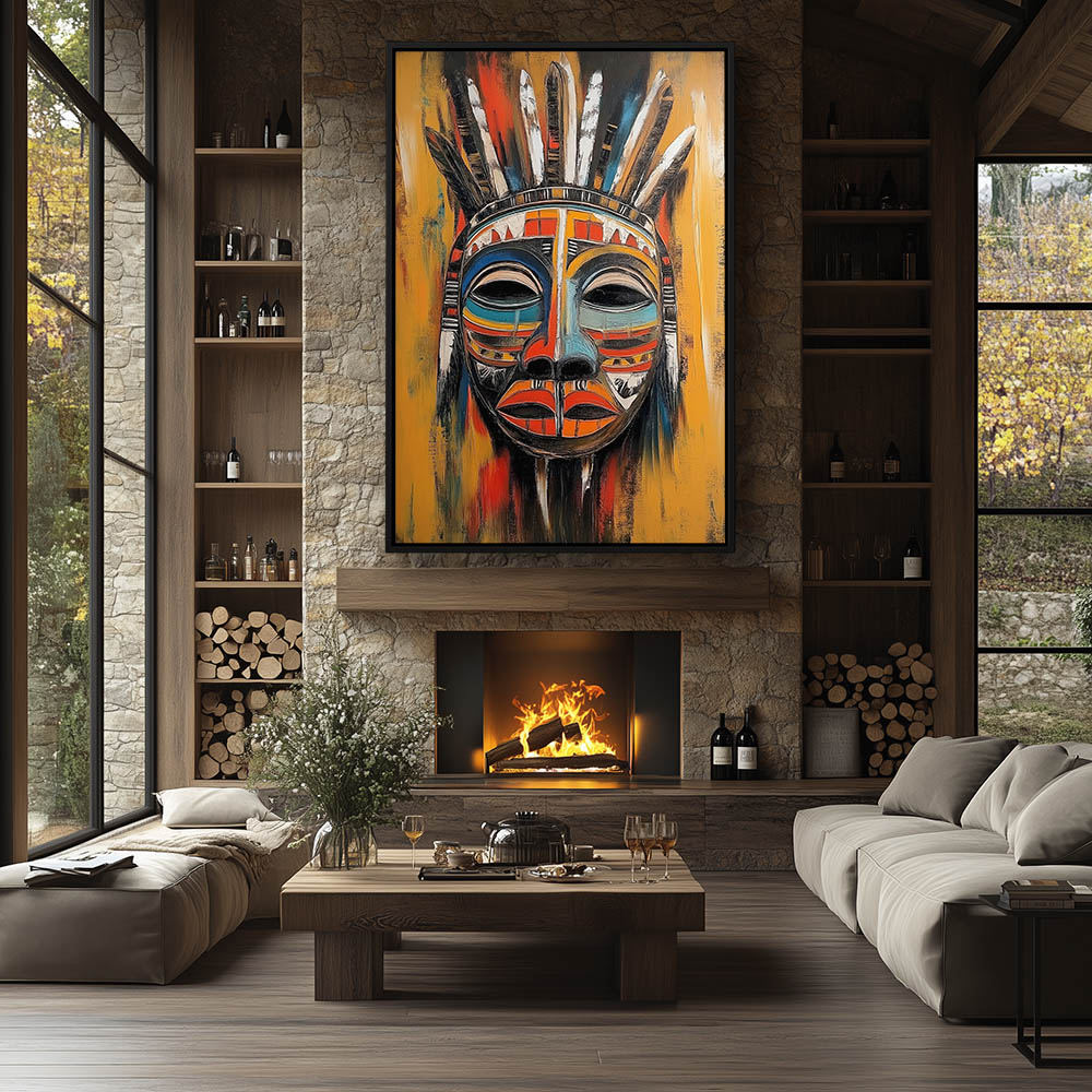Ceremonial Visage Mask – Great Canvas Arts