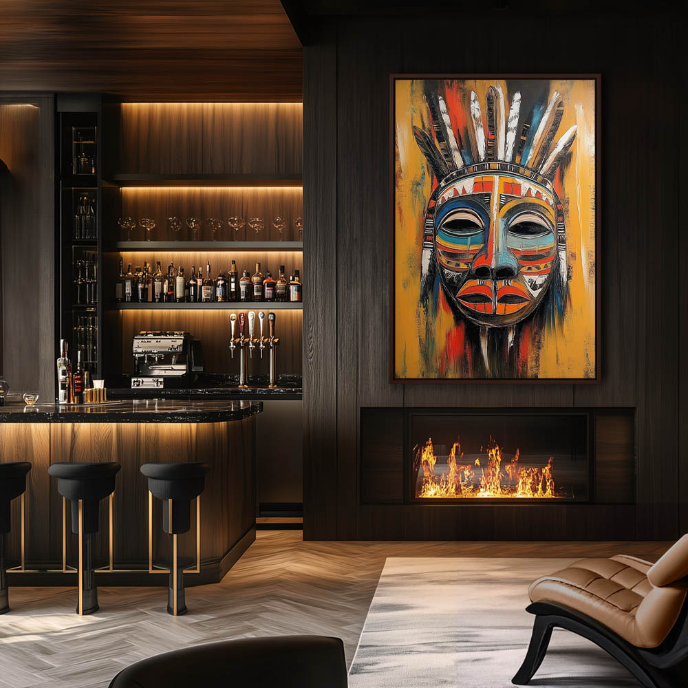 Ceremonial Visage Mask – Great Canvas Arts