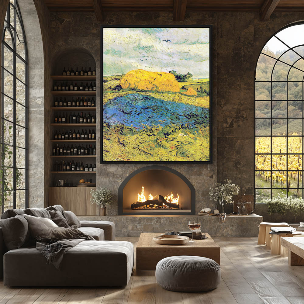 Haystack Under a Rainy Sky – Great Canvas Arts