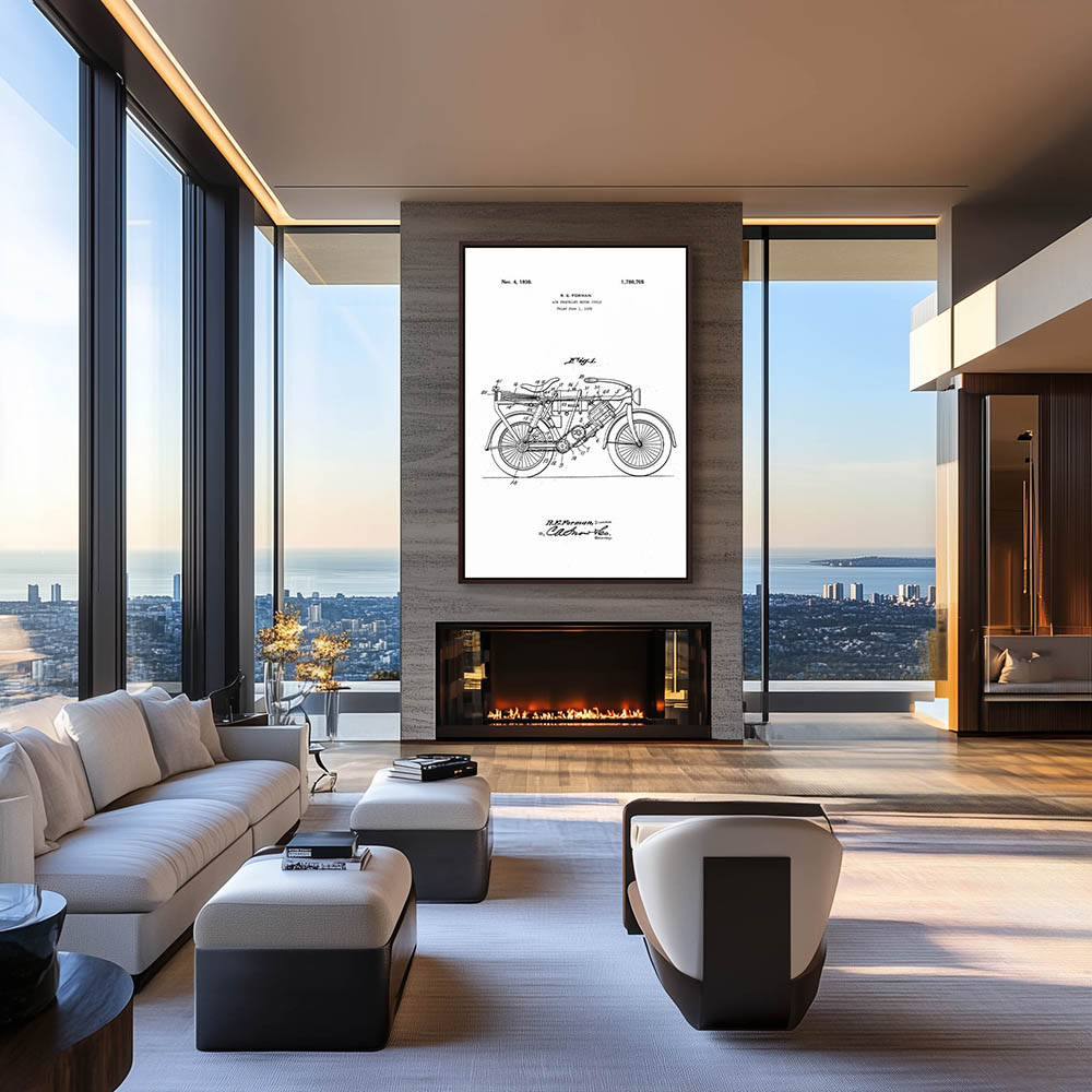 Air Propelled Motorcycle – Great Canvas Arts