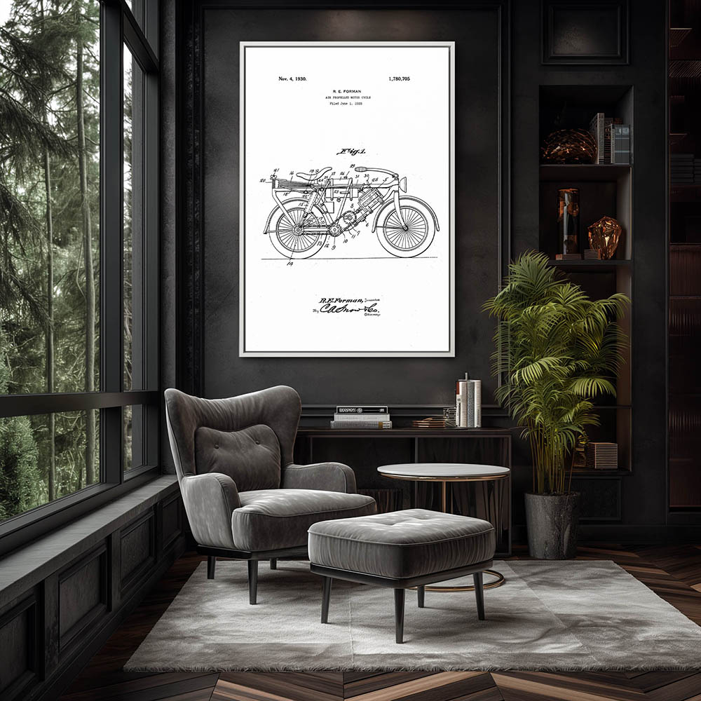 Air Propelled Motorcycle – Great Canvas Arts
