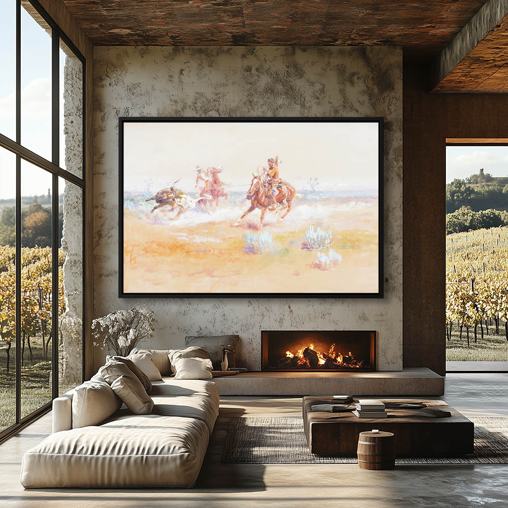 Mexican Vaqueros Roping a Steer – Great Canvas Arts