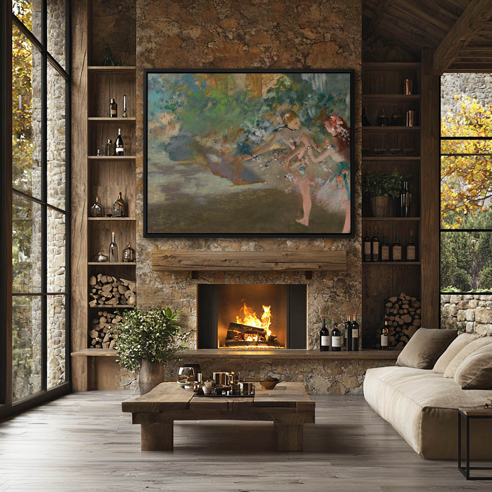 Two dancers on stage – Great Canvas Arts