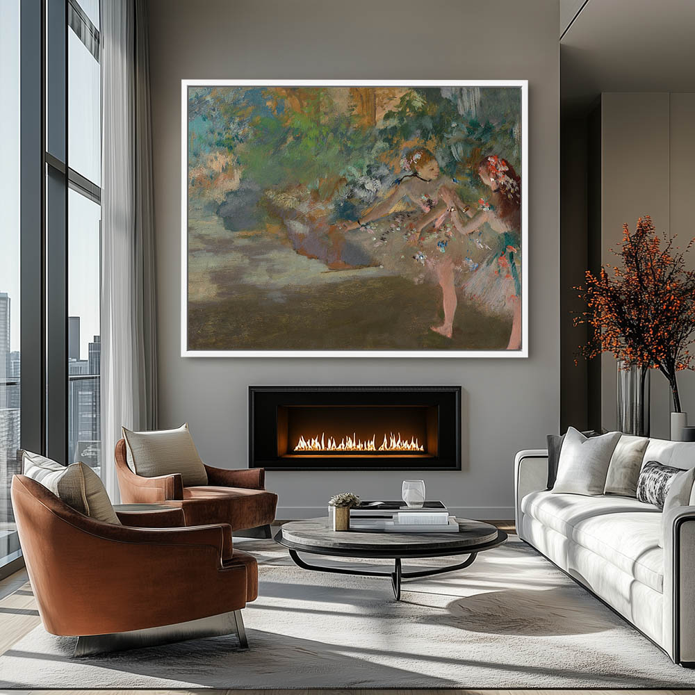 Two dancers on stage – Great Canvas Arts