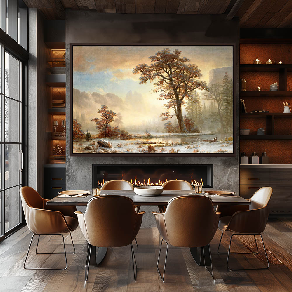 Valley of the Yosemite-First Snowfall of the Year – Great Canvas Arts