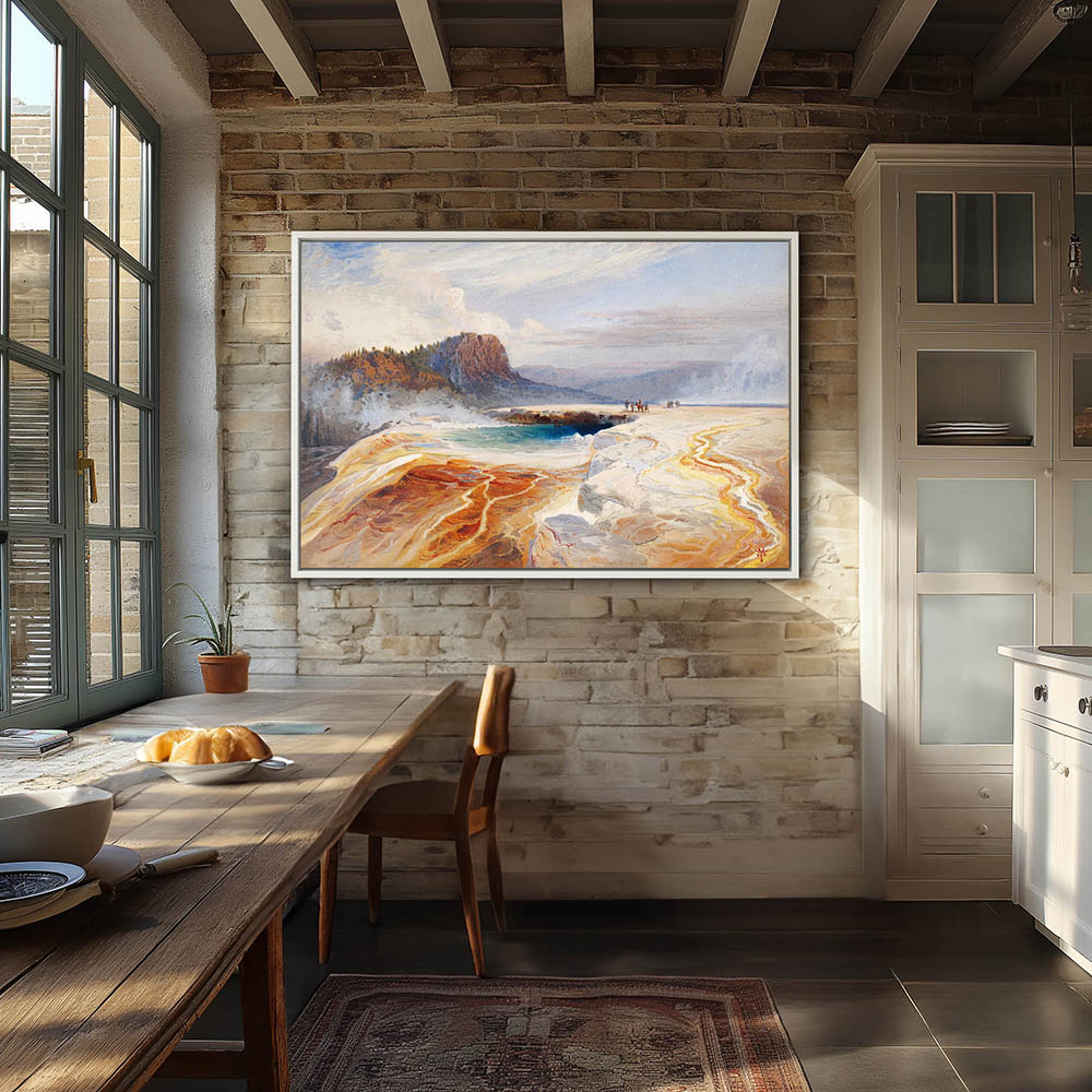 The Great Blue Spring of the Lower Geyser Basin, Yellowstone – Great ...