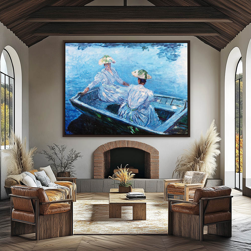 The Blue Row Boat – Great Canvas Arts