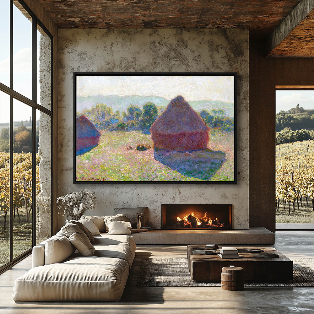 Haystacks midday – Great Canvas Arts