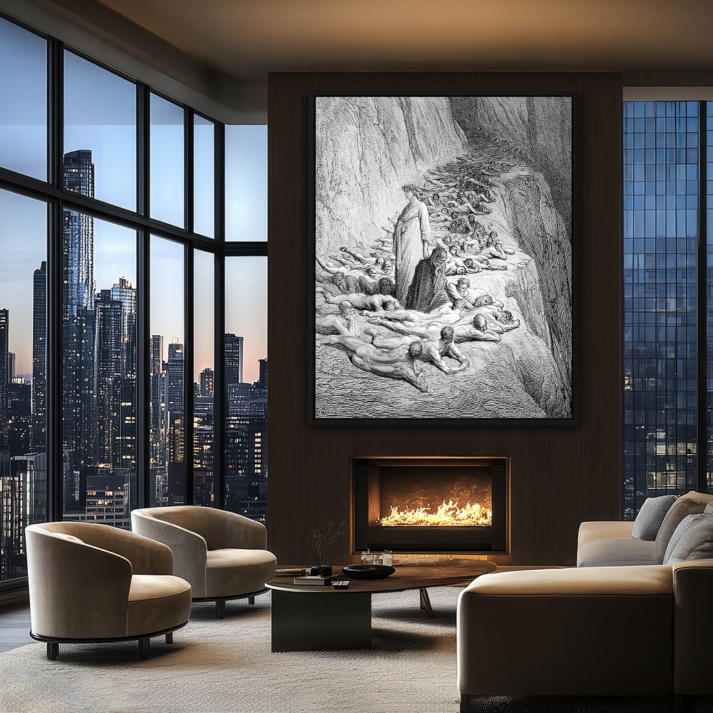 Dante and Pope Adrian V – Great Canvas Arts